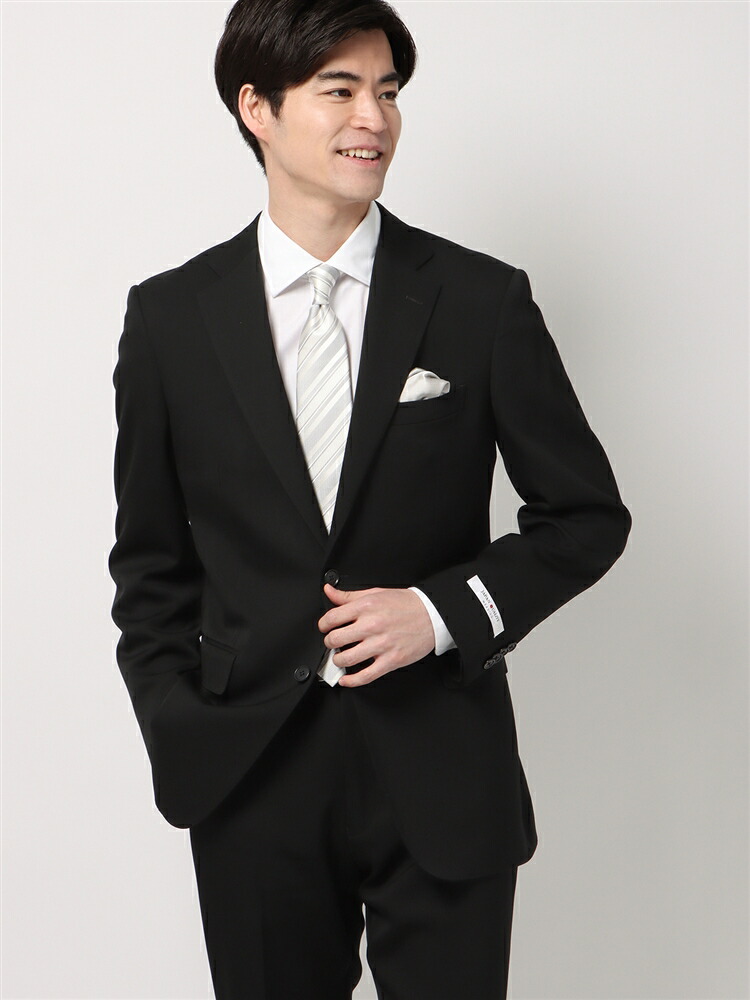 【楽天市場】メンズ スーツ フォーマル 2つボタン 無地 BASIC IZ01 ブラック 黒 大きいサイズ ゆったり ウエスト 調整可能 アジャスター 礼服 喪服 冠婚葬祭 葬式 葬儀 結婚式 ...