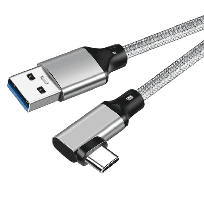 【楽天市場】USB-C & USB-A 3.1(Gen2) ケーブル L字 Type C ケーブル 60W 3A急速充電 10Gbpsデータ ...