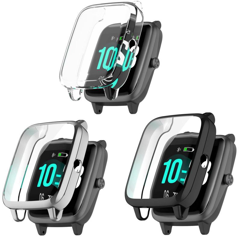 【楽天市場】Lamshaw for ID205L Smartwatch ケース, TPU メッキ スクリーンカバー 全面保護バンパー シェル ...