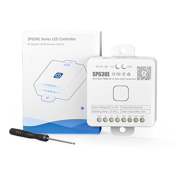 【楽天市場】BTF-LIGHTING SP630E LEDコントローラー 5チャネル Bluetooth PWM SPI ピクセル ...