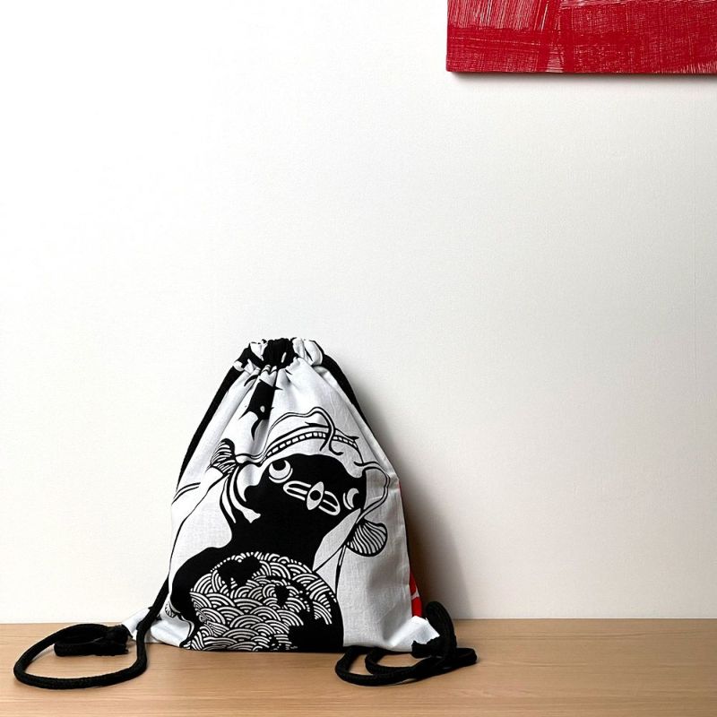 【楽天市場】特注お祭りナップサック ＜お好きな手拭いで制作いたします＞ 【納期：約14日】※生地別途必要 [ リュックサック 巾着袋 背負い ...