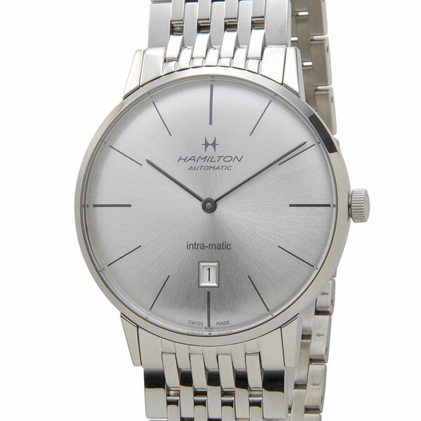 【楽天市場】ハミルトン HAMILTON H38755151 イントラマチック スリム オートマチック シルバー メンズ 腕時計 新品：s ...