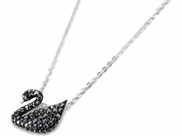 【楽天市場】スワロフスキー ネックレス レディース SWAROVSKI 5347330 スワン ペンダント ブラック×シルバー 新品：s-select