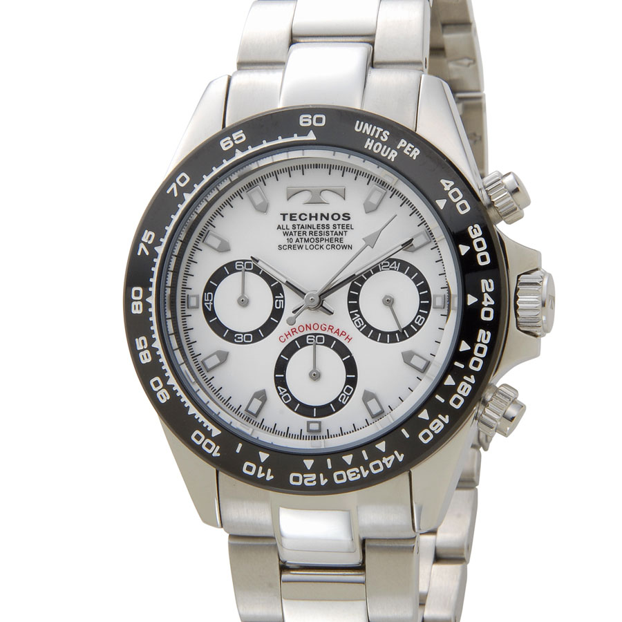 【楽天市場】テクノス メンズ 腕時計 TECHNOS TSM411TW クロノグラフ 日本製ムーブメント ホワイト 新品：s-select