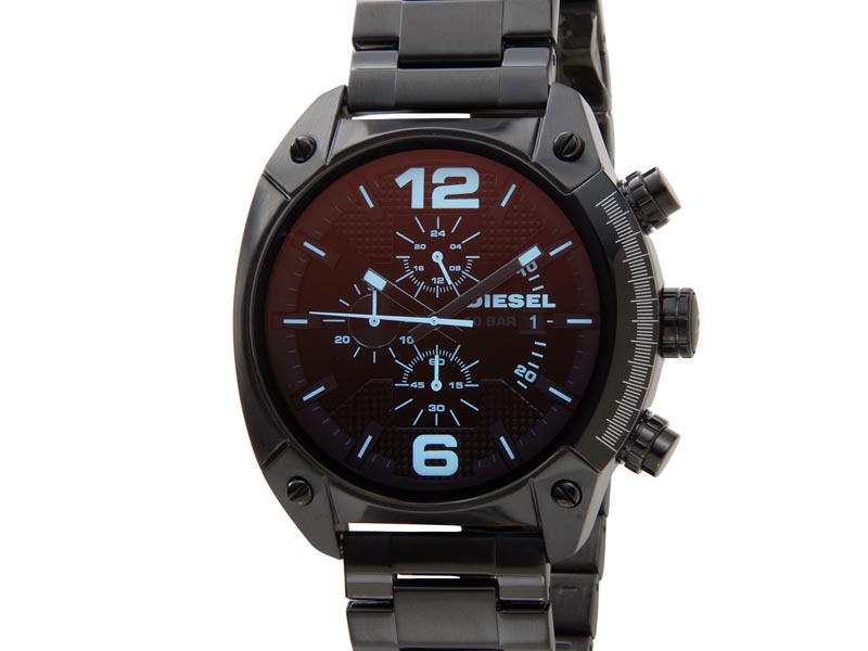 【楽天市場】ディーゼル DIESEL 時計 DZ4316 Overflow オーバーフロー クロノグラフ ブラック メンズ 腕時計 新品 送料 ...