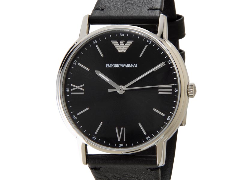 【楽天市場】エンポリオアルマーニ EMPORIO ARMANI 時計 AR11013 KAPPA カッパ レザーベルト ブラック メンズ 腕 ...