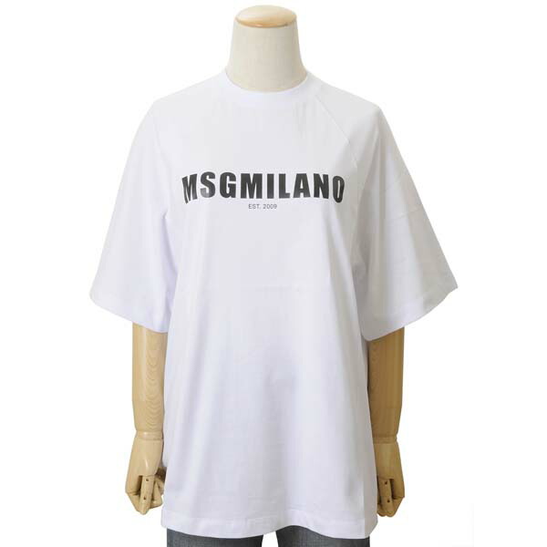 【楽天市場】MSGM エムエスジーエム レディース Tシャツ ホワイト MDM210 298 01 イタリア製 ロゴプリント：s-select