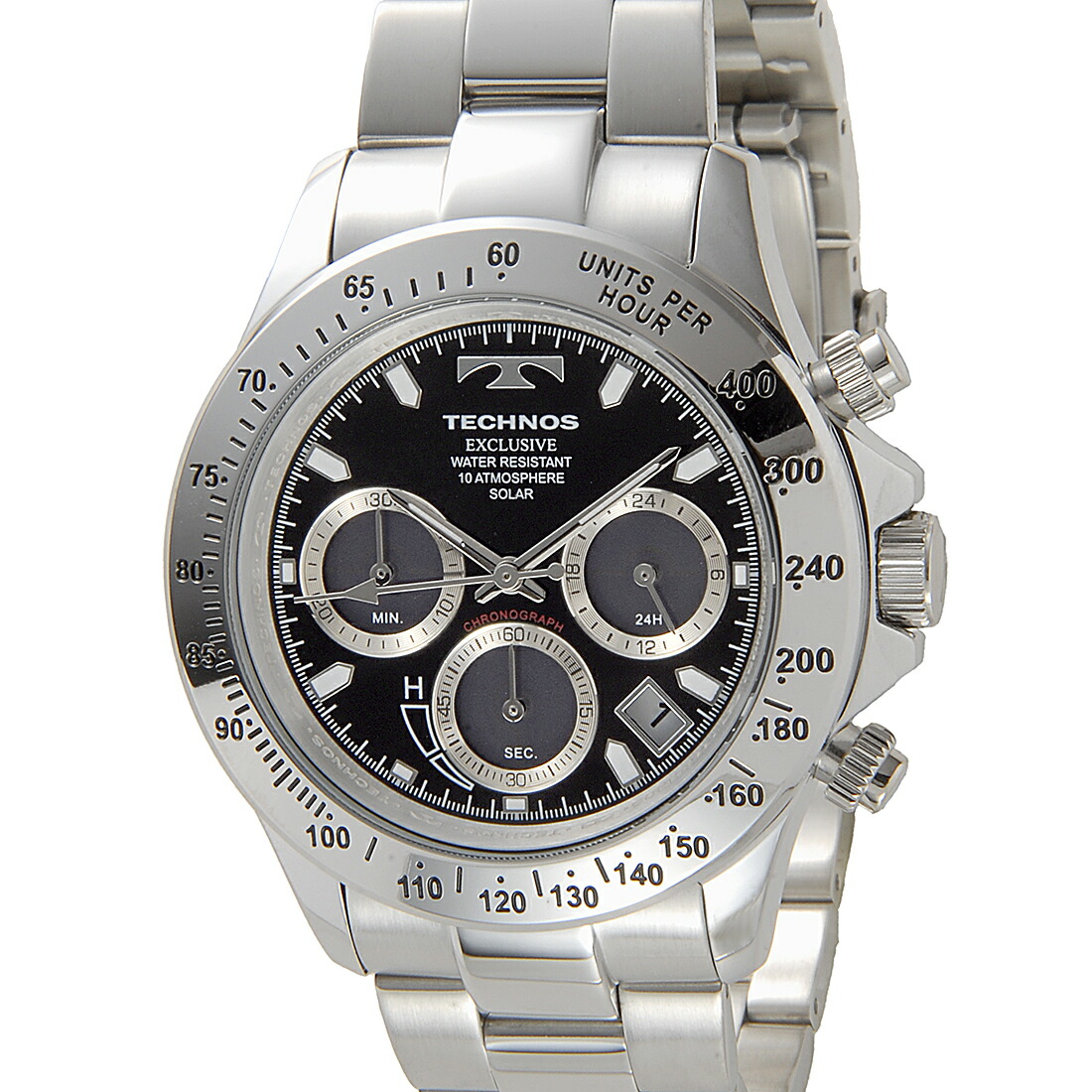 【楽天市場】TECHNOS テクノス ソーラー クロノグラフ TE4001SB メンズ 腕時計：s-select