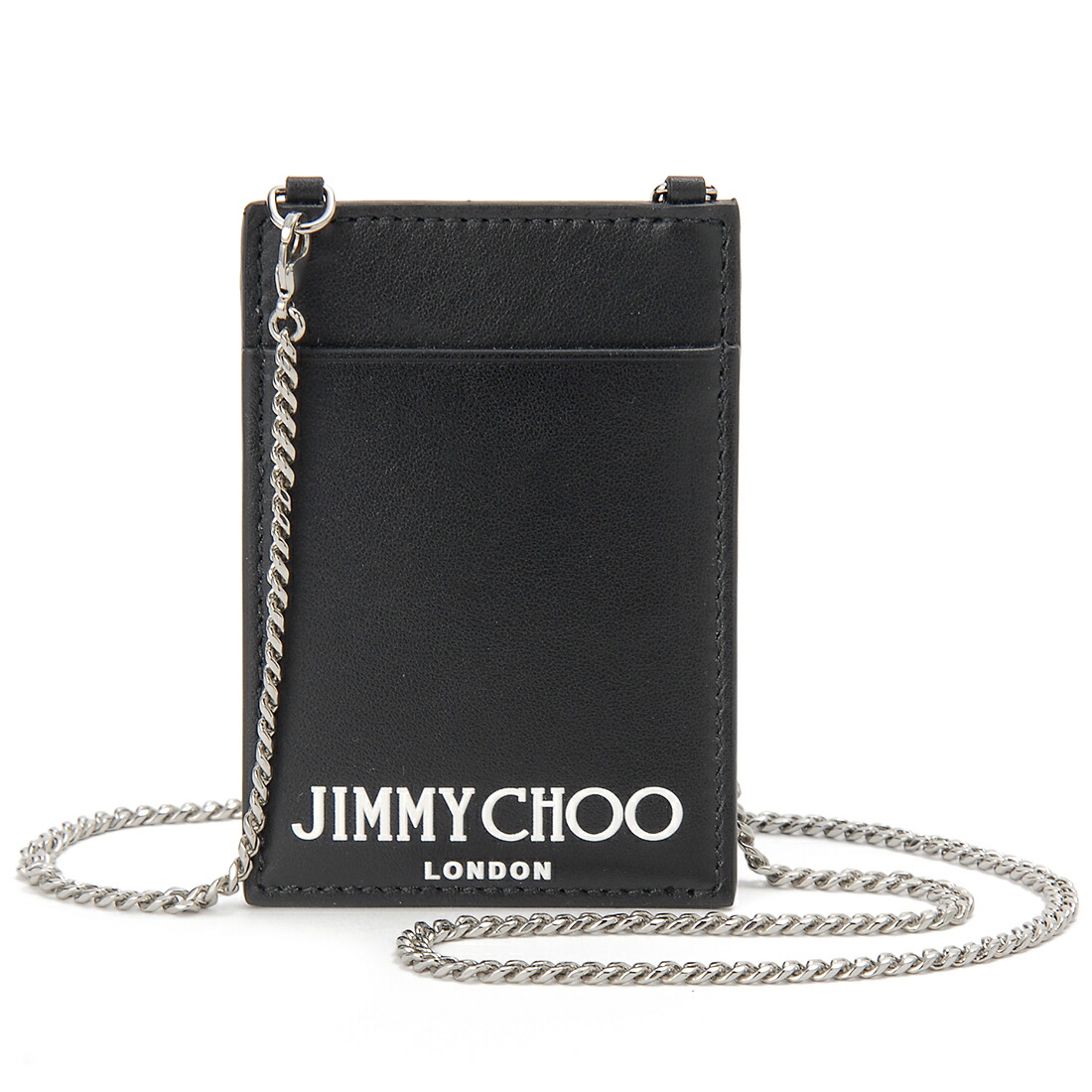 【楽天市場】JIMMY CHOO ジミーチュウ カードケース レディース ブラック CARDCH ANR BKSV CARD HOLEDER ...