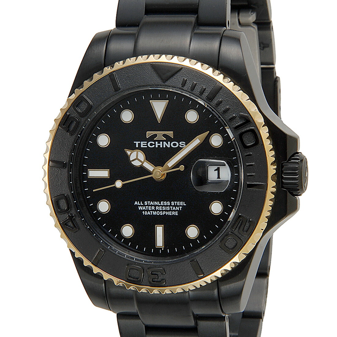【楽天市場】ポイント10倍セール TECHNOS テクノス T9C29BG 100周年記念モデル ブラック×ゴールド メンズ 腕時計：s-select