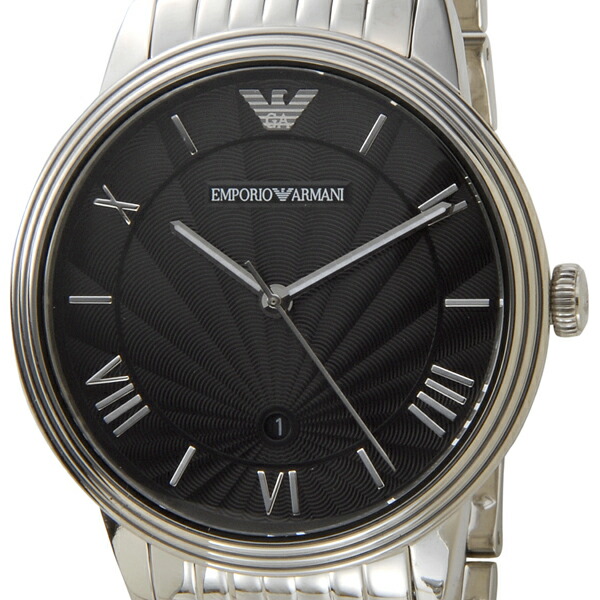 【楽天市場】エンポリオ アルマーニ EMPORIO ARMANI 腕時計 メンズ AR1614 ブラック/シルバー：s-select