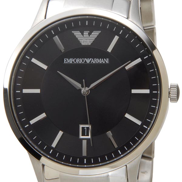 【楽天市場】エンポリオ アルマーニ EMPORIO ARMANI 腕時計 AR2457 ブラック/シルバー メンズ 新品 送料無料：s-select