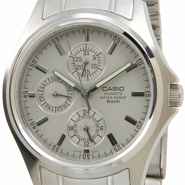 【楽天市場】カシオ CASIO スタンダード MTP-1246D-7AJF シルバー メンズ腕時計 時計：s-select