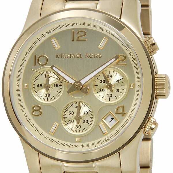 【楽天市場】マイケルコース Michael Kors 時計 レディース MK5055 Midsized Chronograph クオーツ ...