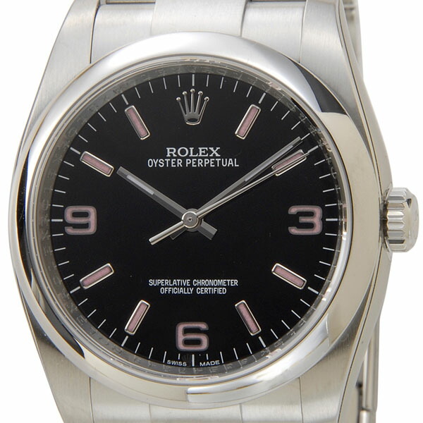 【楽天市場】ロレックス ROLEX 116000 BK-AR-PK オイスターパーペチュアル ブラック×ピンク メンズ 腕時計 116000 ...