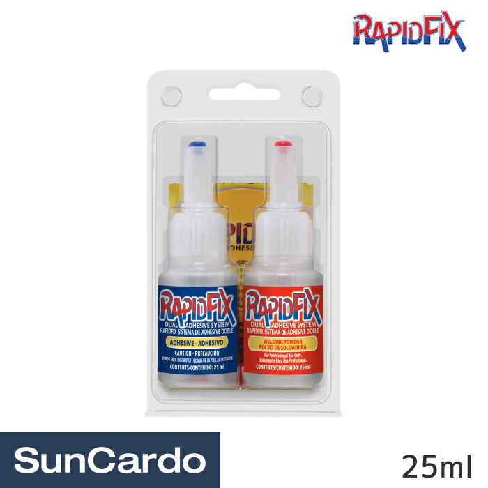 【楽天市場】工具 整備 接着剤 ラピッドフィックス 修理 補修 Rapidfix(ラピッドフィクス) デュアル接着剤 25ml 7121100 ...