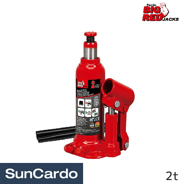 【楽天市場】【マラソン期間P最大29倍】整備 ジャッキ タイヤ交換 BIGRED Torin BIG RED(ビッグレッド) ボトルジャッキ 2t TH90204：工具・カー用品のSunCardo