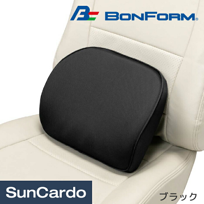 【楽天市場】カー用品 クッション シートカバー BONFORM(ボンフォーム) ふんわり癒し低反発 腰当て ブラック 5606-72：工具・カー用品のSunCardo