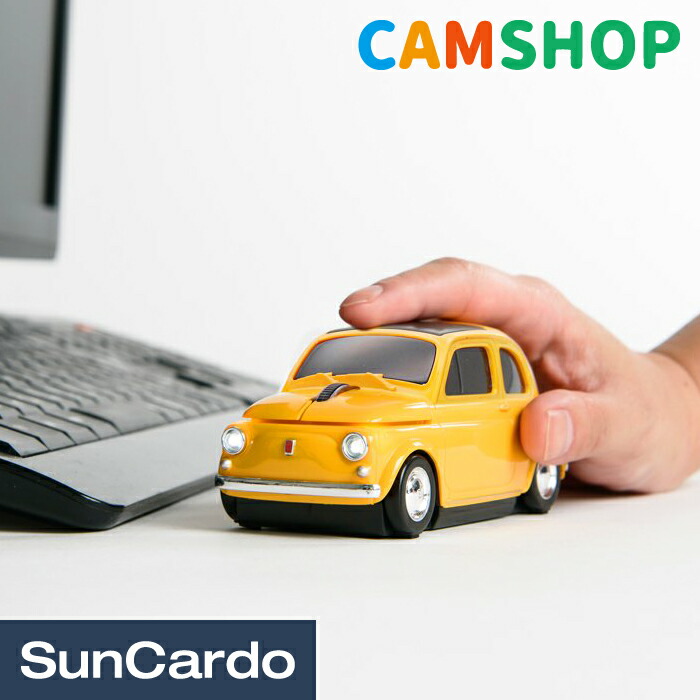 【楽天市場】【ワンダフルデー期間P最大23倍】マウス ワイヤレス 車 公式ライセンス取得商品 CAMSHOP(キャムショップ) 無線マウス クリックカーマウス フィアット Nuova 500 ...