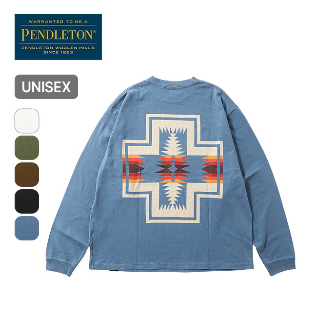 【楽天市場】【SALE Max30%OFF】ペンドルトン バックプリントLS Tee ユニセックス PENDLETON メンズ レディース 4475-7009 ロングTシャツ 長袖 カットソー ...