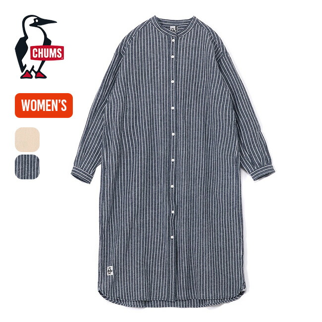 【楽天市場】【SALE 30%OFF】チャムス ハリケーンロングワンピース CHUMS Hurricane Long One-Piece ウィメンズ レディース CH18-1344 シャツ ...