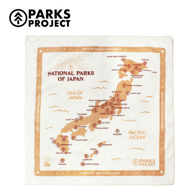 【楽天市場】【SALE 40%OFF】パークスプロジェクト ジャパンマップバンダナ PARKS PROJECT Japan Map ...