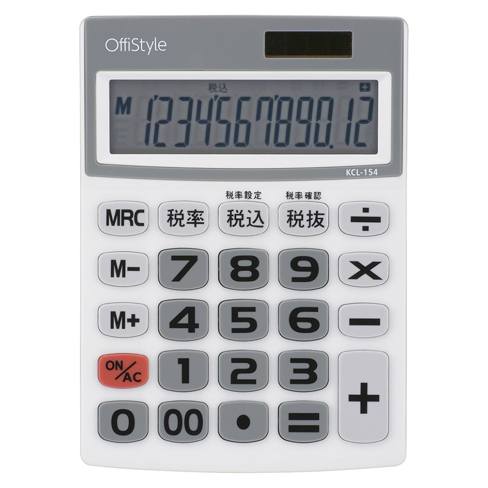 【楽天市場】オーム電機 OffiStyle 税率電卓 大画面 12桁：サンドラッグe-shop