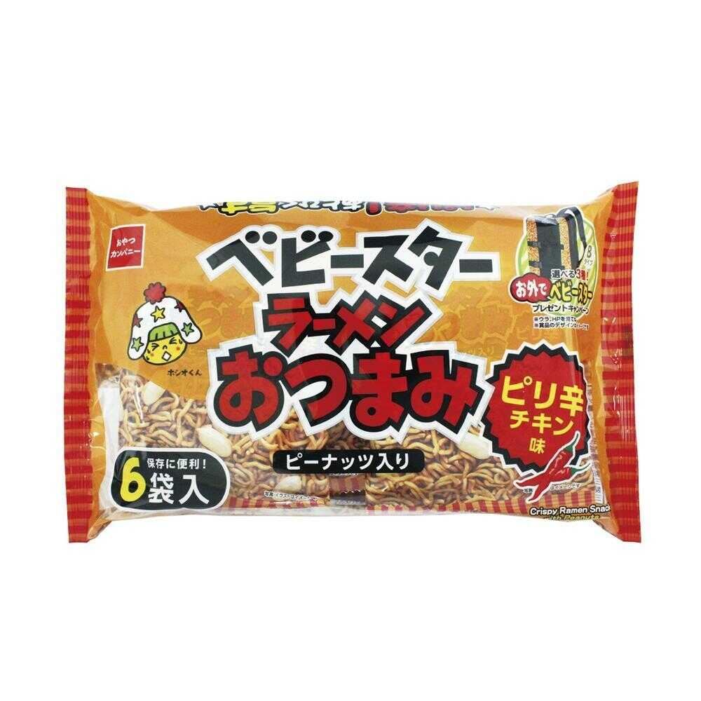 【楽天市場】 おやつカンパニー ベビースターラーメンおつまみピリ辛チキン味6袋入 138g(23g×6袋) 【15個セット】：サンドラッグe-shop