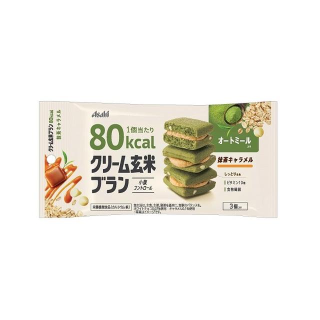【楽天市場】 アサヒ クリーム玄米ブラン 80kcal 抹茶キャラメル 54g【6個セット】：サンドラッグe-shop