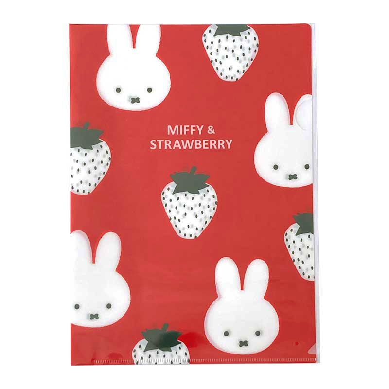 【楽天市場】ミッフィー＆ストロベリー クリアファイル[A4] 赤 BS24-69 スクエア square キャラクタグッズ 大人 かわいい 文具 miffy and strawberry ...