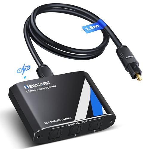 【楽天市場】NEWCARE SPDIF/TosLink 光デジタル 分配器 1入力3出力 光ケーブル 分配器 LPCM2.0 DTS5.1 ...
