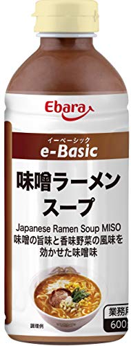 【楽天市場】[ エバラ ] e-Basic 味噌ラーメンスープ 600g ×3本（ ラーメンスープの素 ラーメンスープ 味噌ラーメン ）：サンフラワーJapan