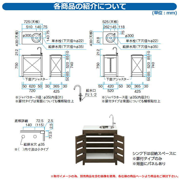【楽天市場】流し台 屋外用 シンク エバーアートウッド ガーデンシンク 細格子（大・扉付）タイプ 扉・側面・背面パネル：付属有り タカショー ...