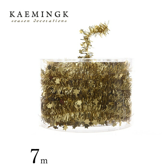【楽天市場】KAEMINGK(カイミング)オランダ直輸入 スターローブ ガーランド ゴールド 7m オランダ ヨーロッパ 北欧 おしゃれ ...