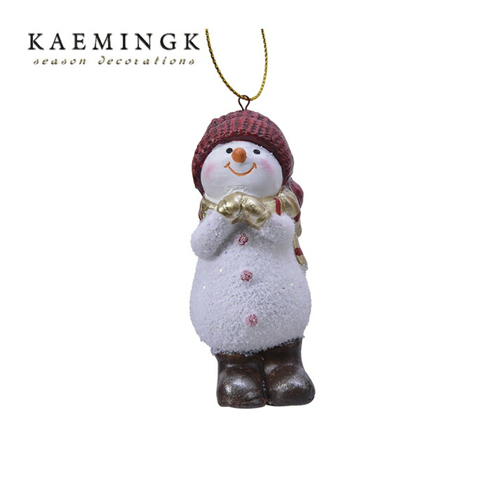 【楽天市場】KAEMINGK(カイミング)オランダ直輸入 雪だるま デコレーション 祈り [1] 8.5cm 1個入 オランダ ヨーロッパ ...