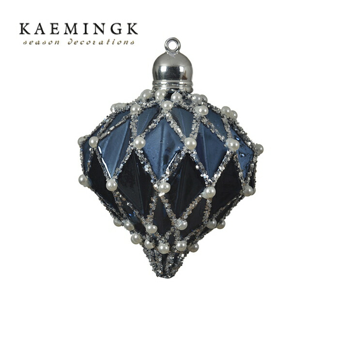 【楽天市場】KAEMINGK(カイミング)オランダ直輸入 オニオンジュエルボール 8cm 青オニオン [1] 1個入 クリスマスツリー オーナメント クリスマスオーナメント 北欧 サングッド ...