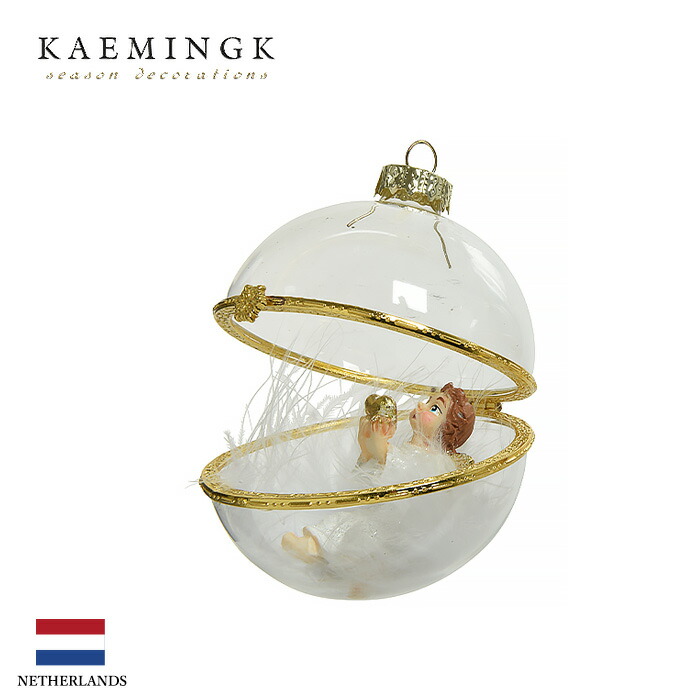 【楽天市場】KAEMINGK(カイミング)オランダ直輸入 アークエンジェルボール 天使 8cm 空を見上げる天使 [1] 1個入 クリスマスツリー オーナメント クリスマスオーナメント 北欧 ...