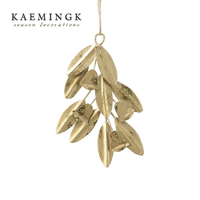 【楽天市場】KAEMINGK(カイミング)オランダ直輸入 アンティーク アイアンリーフ 枝なし ゴールド [2] クリスマスツリー ...