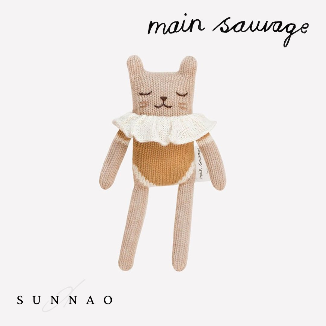 【楽天市場】＜Main Sauvage＞Kitten knit toy - Ochre bodysuit：SUNNAO楽天市場店