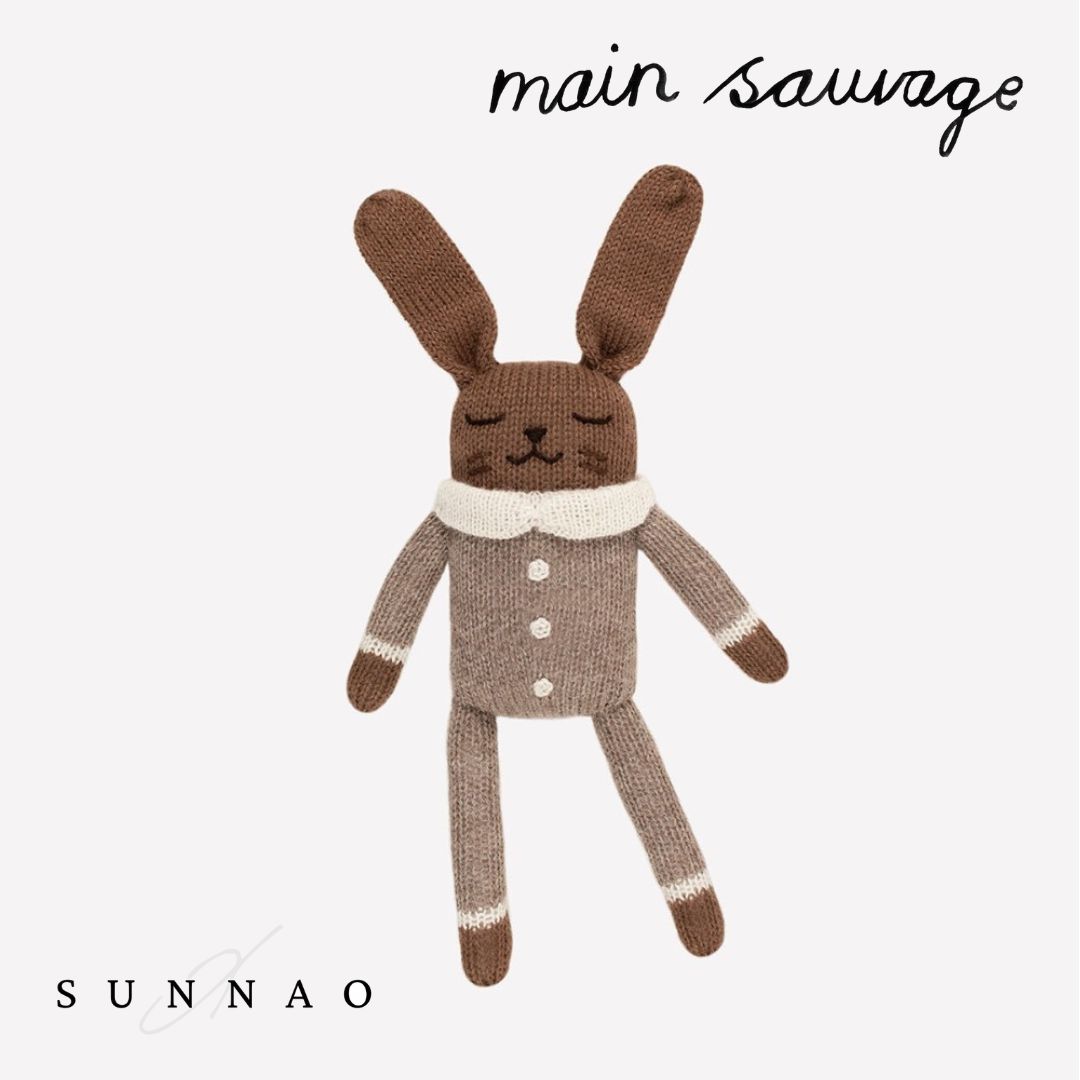 【楽天市場】＜Main Sauvage＞Bunny knit toy - Oat jumpsuit：SUNNAO楽天市場店