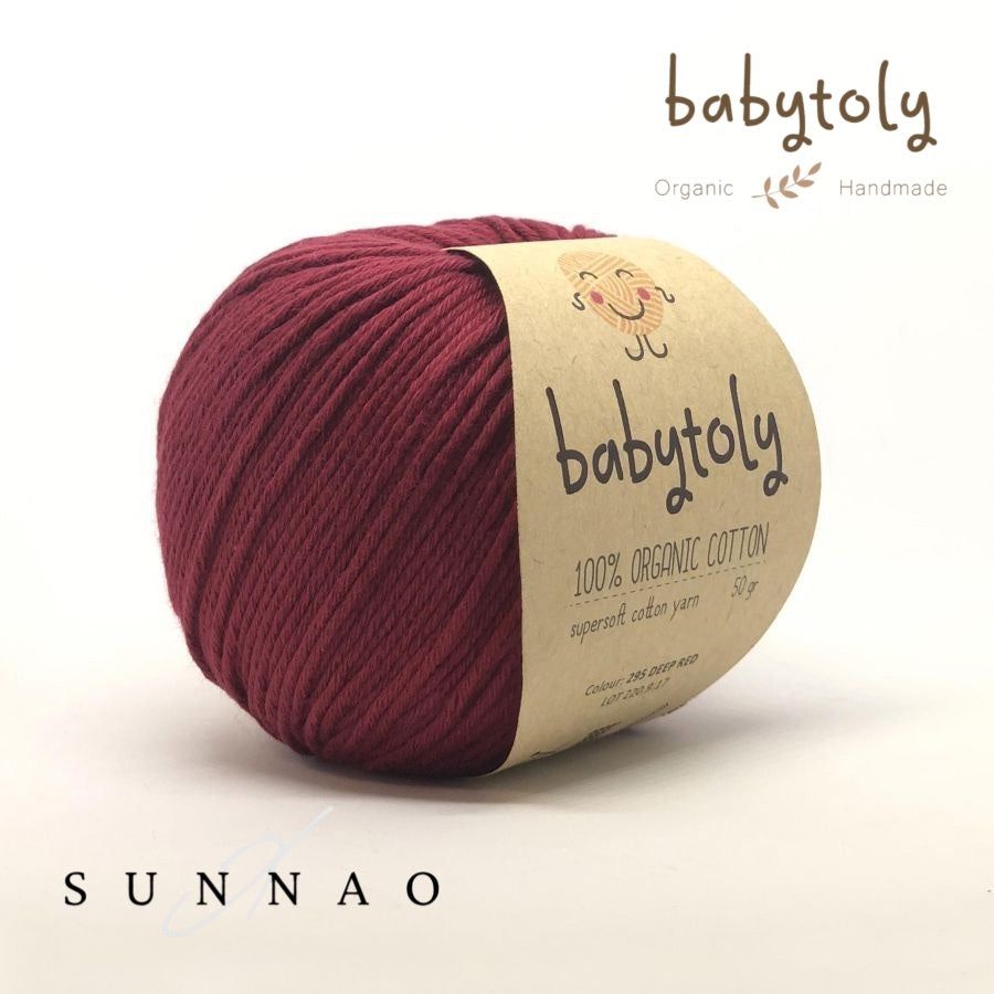 【楽天市場】（毛糸） ＜Babytoly＞ Organic cotton yarns - DEEP RED：SUNNAO楽天市場店