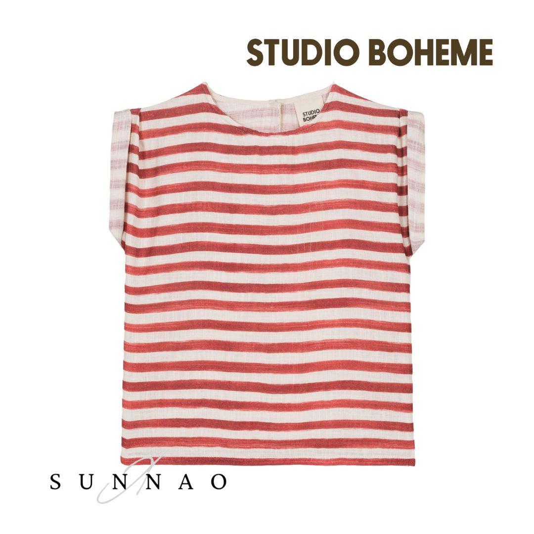【楽天市場】＜STUDIO BOHEME PARIS＞ BLOUSE PRASLIN - RED STRIPES：SUNNAO楽天市場店
