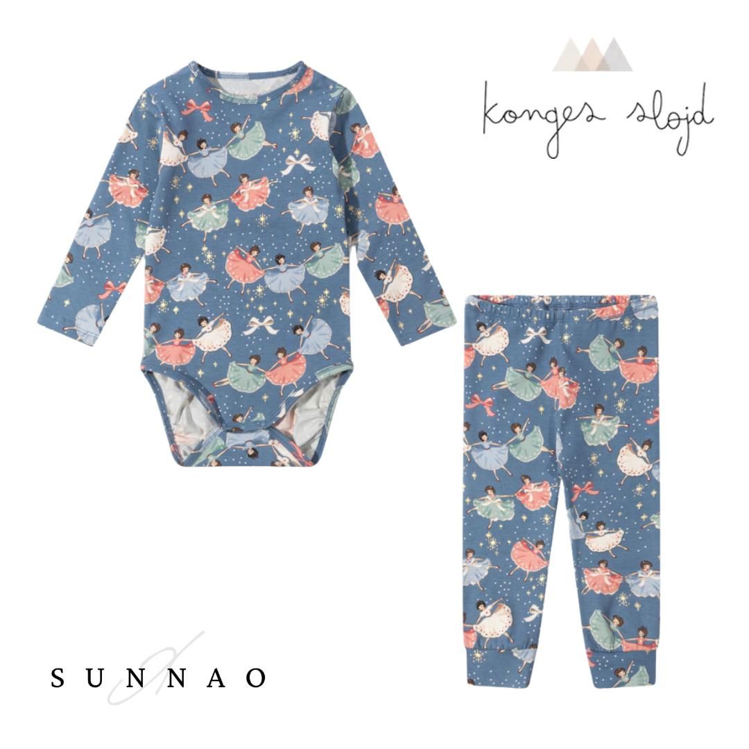 【楽天市場】＜Konges Sløjd＞ Xmas Pajamas - basic body/pants set - Snow bow ballerina：SUNNAO楽天市場店