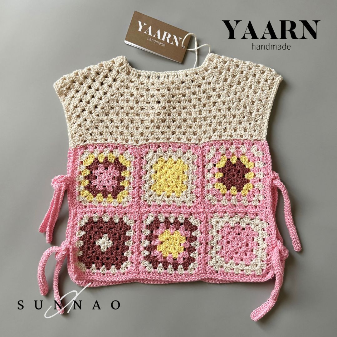 【楽天市場】＜YAARN＞ Cotton Vest ROWAN - Flower Pink：SUNNAO楽天市場店
