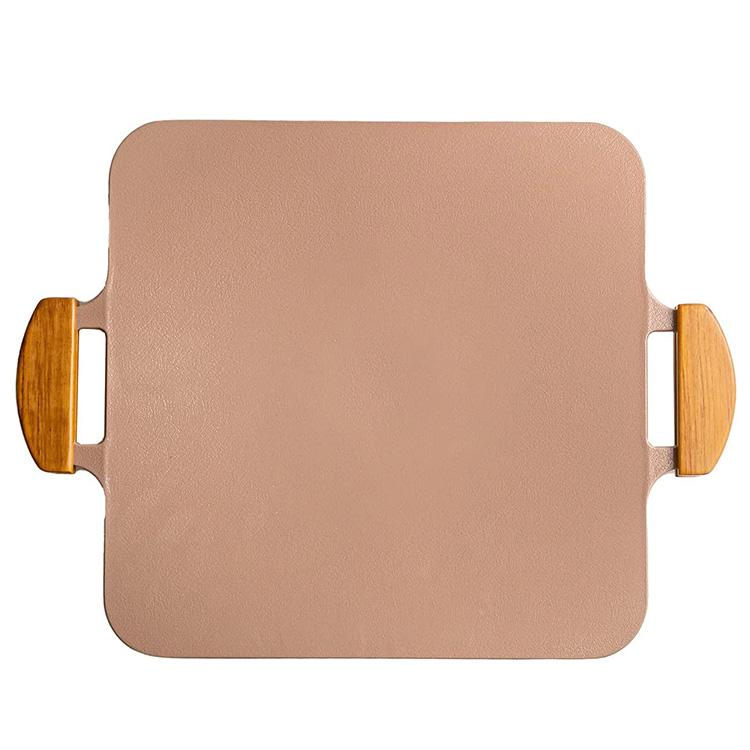 【楽天市場】Dr.HOWS ソリッド グリルパン マルチグリドル 直火 ガス火 IH対応 41cm × 31cm ヌーディーピンク 持ち運びに便利な収納袋付き グリドルパン グリル プレート ...