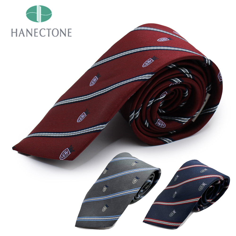 【楽天市場】スクールネクタイ ハネクトーン ロイヤルクレスト ストライプ HANECTONE アサヒガード加工 撥水 撥油 簡単装着 学生 制服 中学生 高校生 102JM：sunny ...