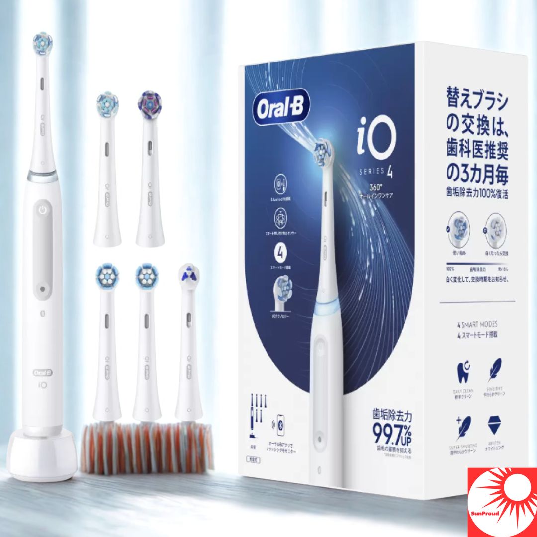 【楽天市場】大人気商品！ 【送料無料】ブラウン オーラルB iO4 ヘルスパック 電動歯ブラシ 替えブラシ付き 高性能モデル 歯垢除去 ホワイトニング対応：Sunproud楽天市場店