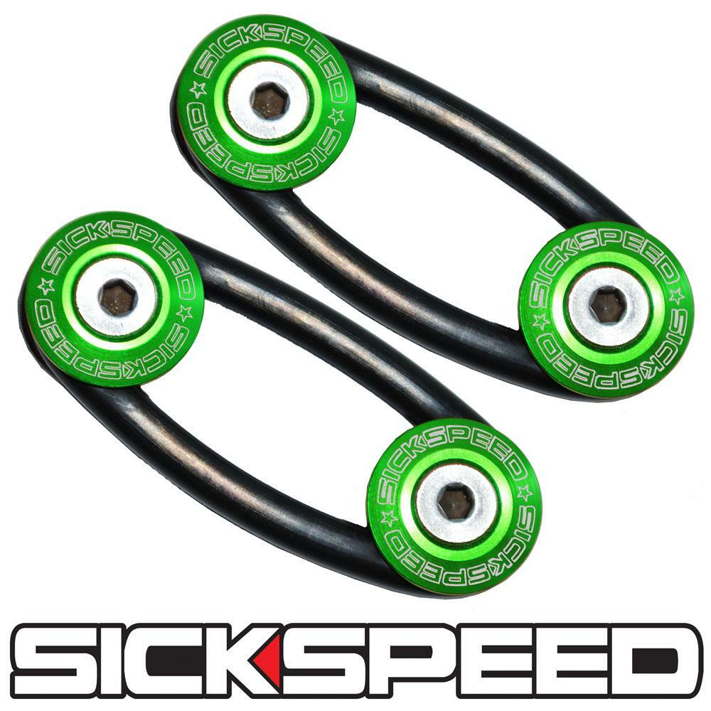 【楽天市場】SICKSPEED バンパークイックリリース グリーン フラット 左右1セット クイックファスナー バンパー 脱着 シックスピード ...