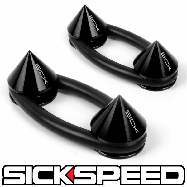 【楽天市場】SICKSPEED スパイク バンパークイックリリース ブラック 左右1セット クイックファスナー バンパー 脱着 シックスピード 病気速度 USDM JDM ：SUNSET ...