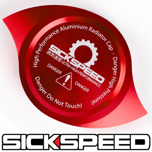 【楽天市場】SICKSPEED ラジエーターキャップカバー レッド エンジンルーム ドレスアップ シックスピード 病気速度 USDM JDM：SUNSET USDMパーツ 楽天市場店
